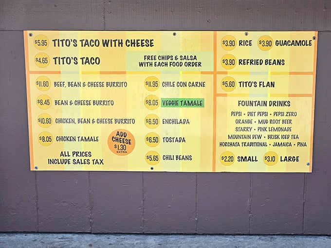Simplicity is the ultimate sophistication. This no-frills menu board has remained virtually unchanged while food trends have come and gone.