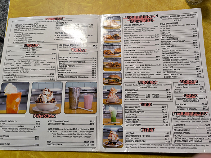 A menu that doesn't need fancy fonts or pretentious descriptions—just the honest promise of comfort food that delivers every time.