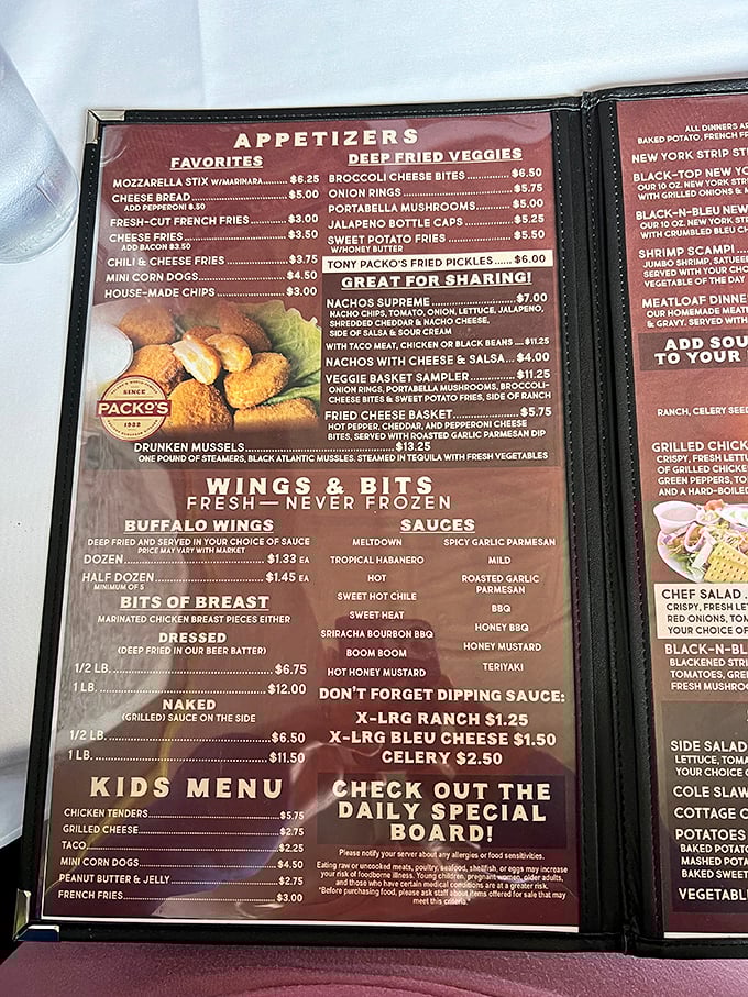 A menu that doesn't need fancy fonts or pretentious descriptions—just honest food that makes difficult decisions the only real problem you'll have all day.