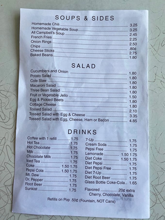 A menu that hasn't surrendered to food trends or inflation – where simplicity reigns and comfort food classics are still the headliners.