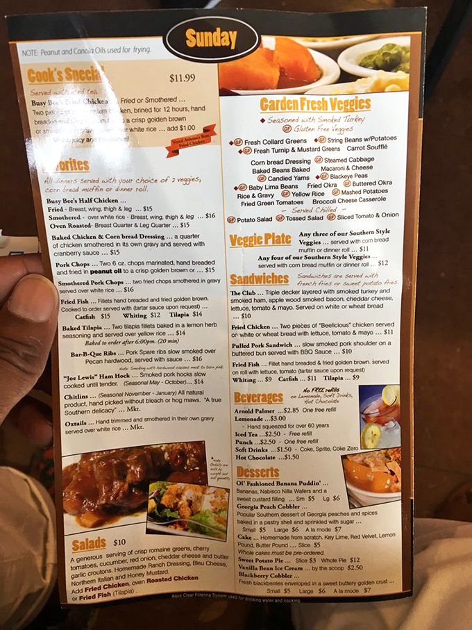 This menu isn't just a list of dishes – it's a historical document of Southern culinary excellence that's stood the test of time.