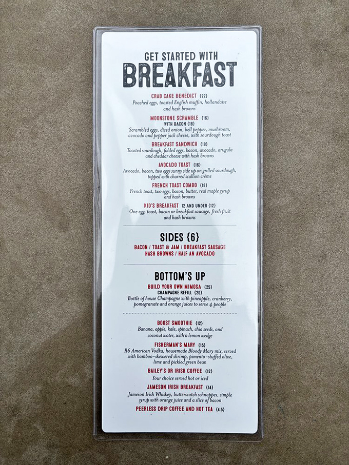 Breakfast at Bluewater isn't just a meal—it's maritime magic. The Crab Cake Benedict might just be worth swimming 26 miles for.