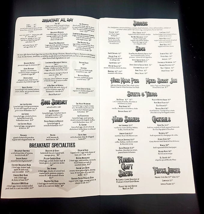 The sacred text of breakfast devotees. This menu offers so many options you might need to schedule a return visit before you've even ordered.