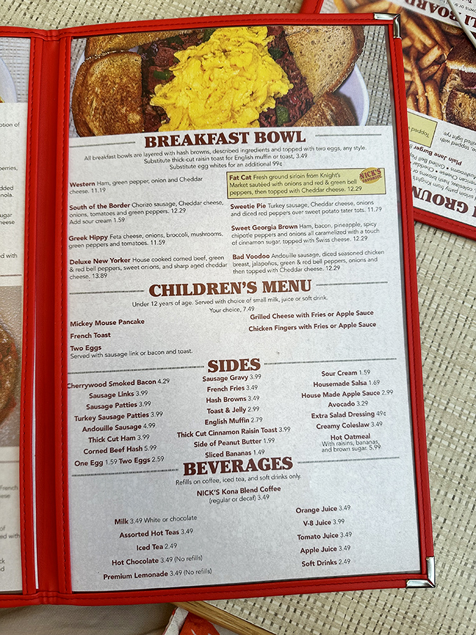 Reading this menu is like finding the treasure map you've been searching for your entire breakfast-loving life.