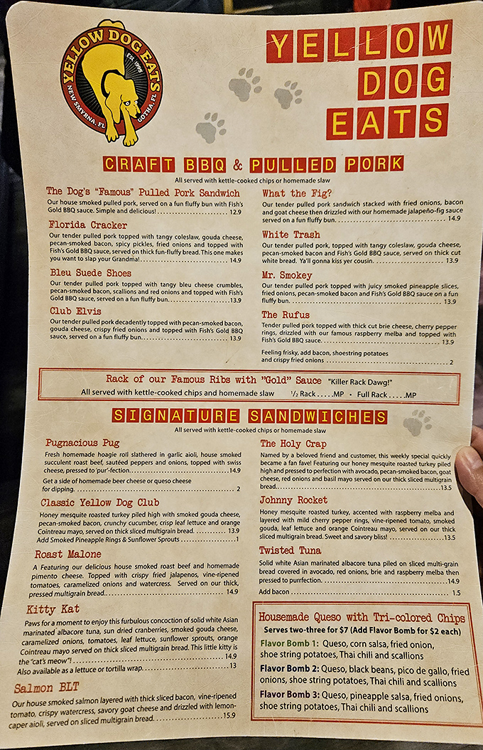 A menu that reads like a love letter to creative comfort food, where every sandwich has both a personality and a passport.