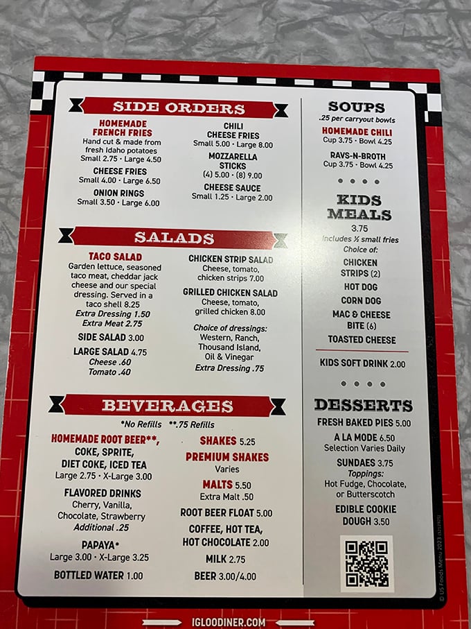 A menu that doesn't need fancy fonts or pretentious descriptions – just honest food at prices that won't make your wallet weep.