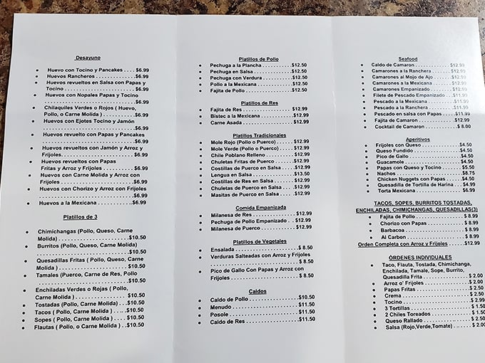 This menu isn't just a list—it's a passport to regions of Mexico you've never visited, with breakfast options that'll make you rethink your relationship with eggs.