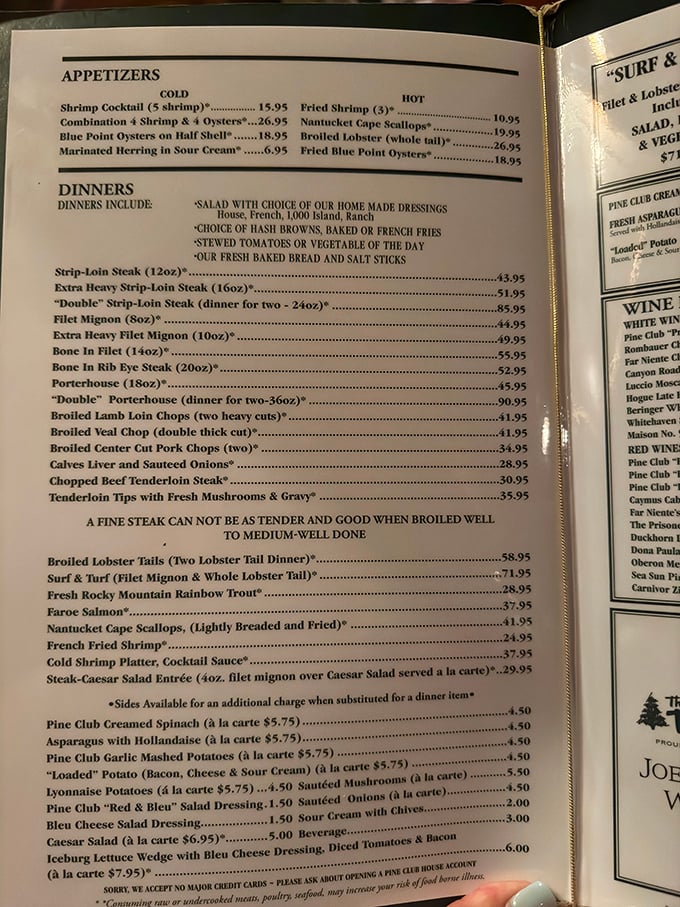The menu reads like a love letter to carnivores—straightforward, unapologetic, and promising the kind of meal that creates lifelong memories.