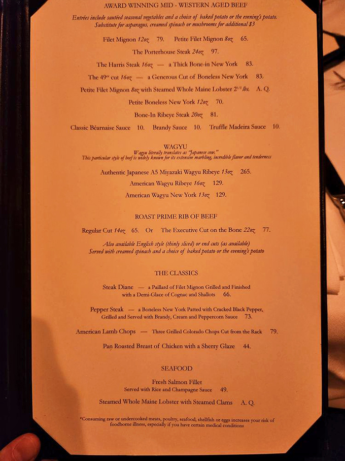 A menu that doesn't need trendy reinvention—just perfectly executed classics that have stood the test of time and taste buds.