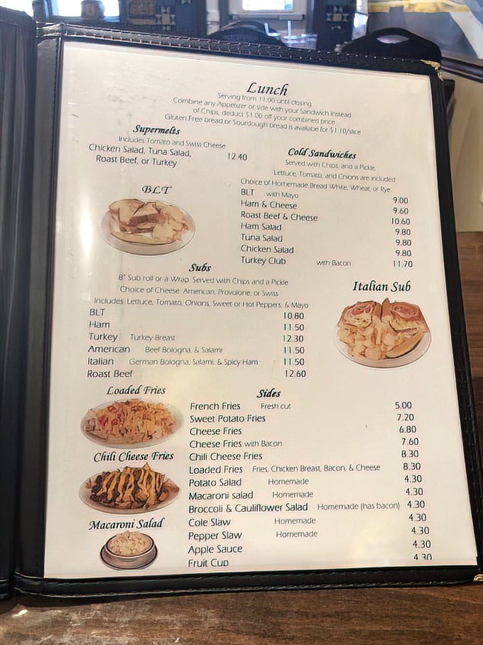 This menu reads like a love letter to American classics. No molecular gastronomy here—just honest food that speaks directly to your soul.
