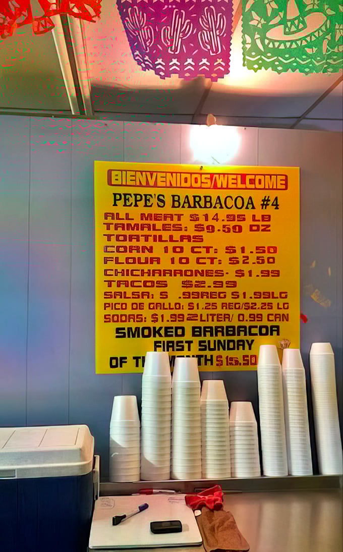 This straightforward menu proves that when you've mastered perfection, you don't need to complicate things with unnecessary options.