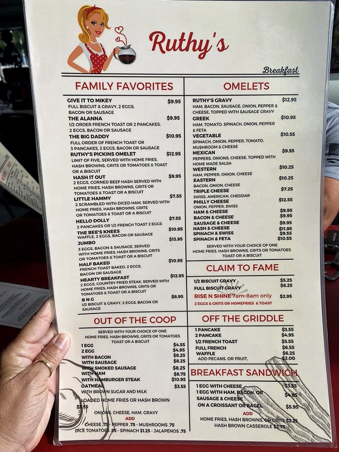 A menu that reads like a breakfast lover's diary, with prices that won't require a second mortgage.