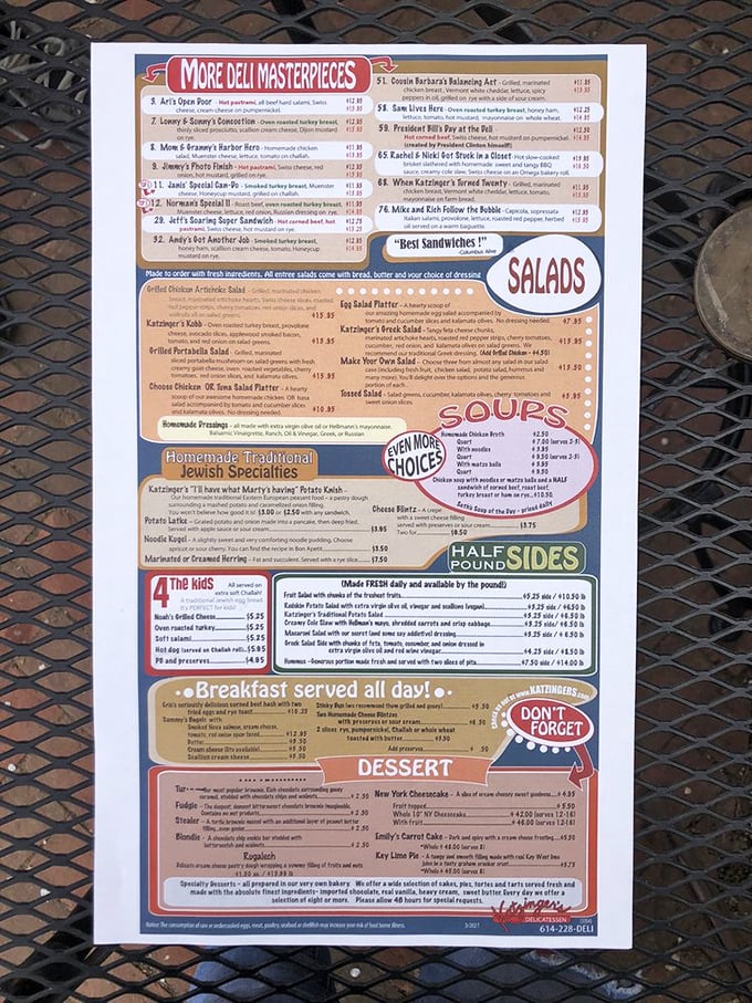 Behold the menu that reads like poetry for your taste buds – decisions have never been harder.