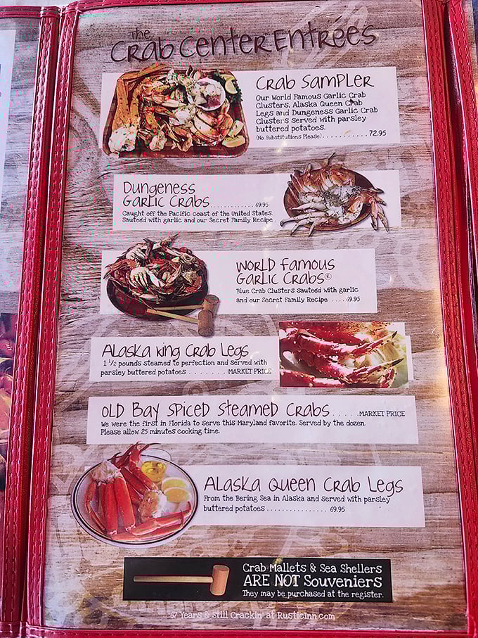 The menu reads like seafood poetry – garlic crabs, Dungeness delights, and Alaska queen legs. Warning: drooling may occur before ordering.