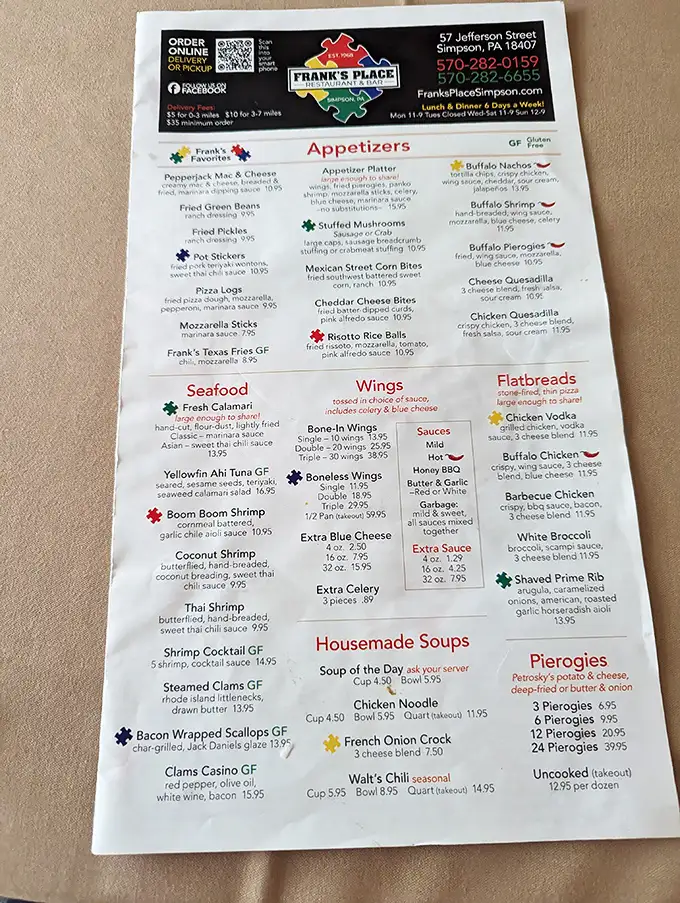 A menu that reads like a love letter to comfort food, with enough options to make even the most decisive person second-guess themselves.