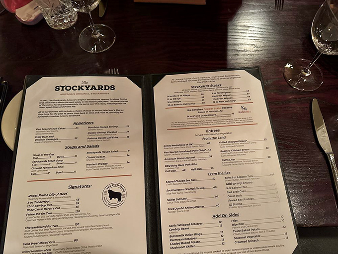 This isn't just a menu – it's a love letter to beef. Each description promises a carnivorous adventure that'll have you plotting your next visit before the first bite.