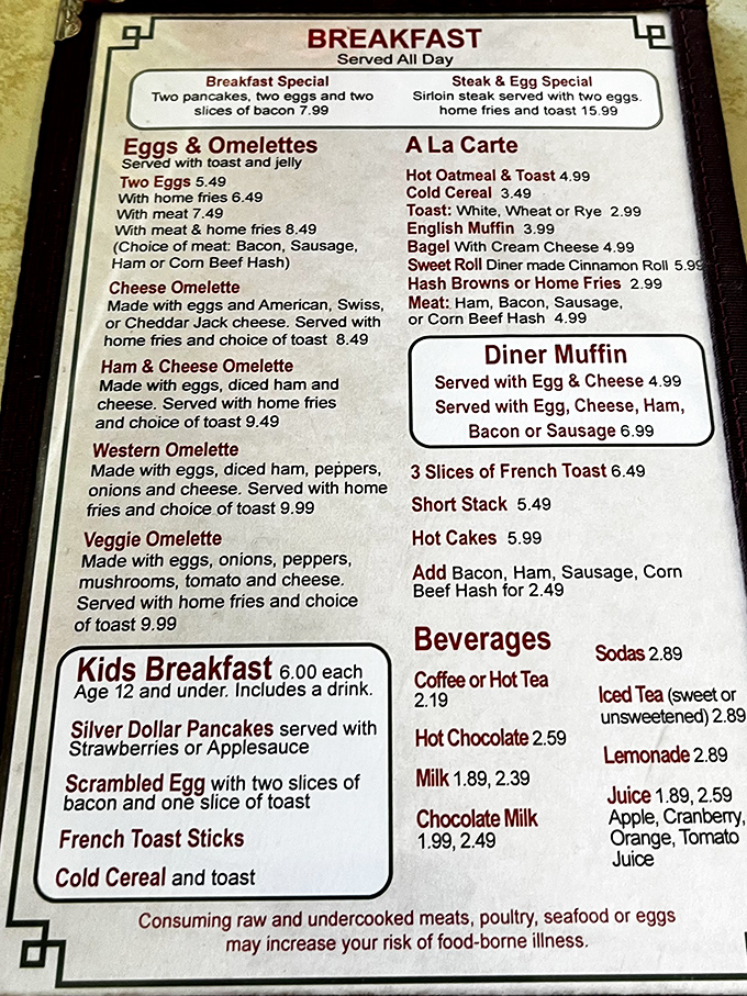 The breakfast menu reads like a love letter to morning classics—no foam, no reduction, just honest food that makes decision-making deliciously difficult.