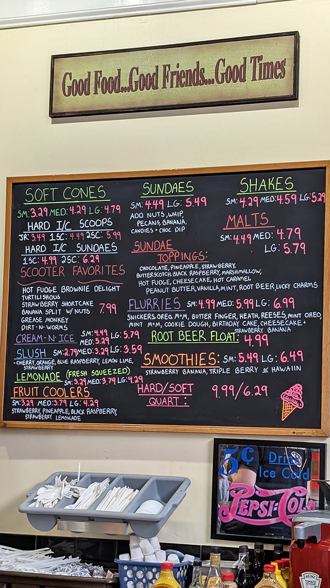 This menu board isn't just a list—it's a roadmap to happiness. The only wrong choice is indecision.