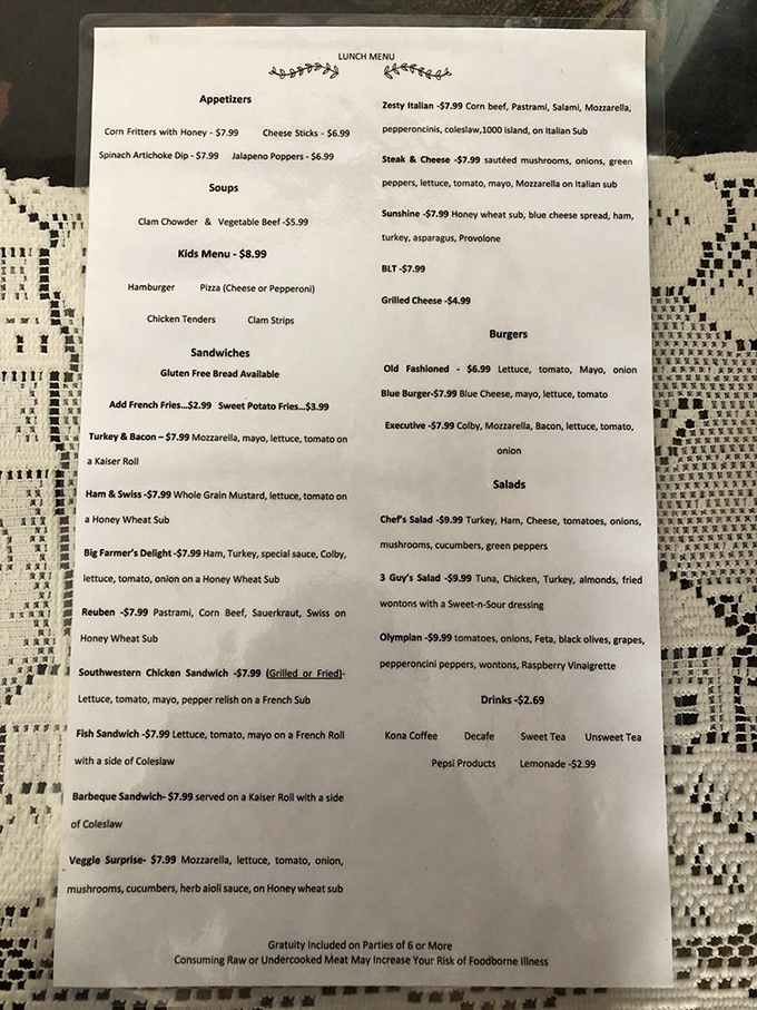 A menu that doesn't need fancy fonts or pretentious descriptions—just honest food that's kept locals coming back for generations.