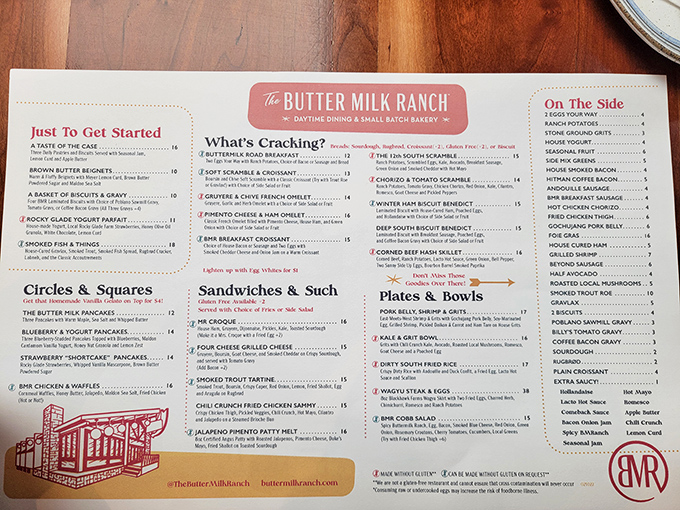 This menu isn't just a list of food—it's a roadmap to happiness. "What's Cracking?" indeed!
