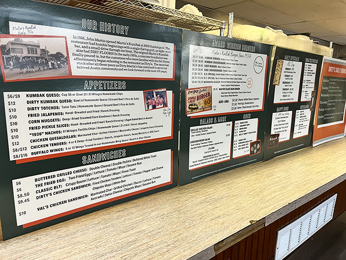 A menu board that hasn't needed a complete overhaul in decades—when you've perfected comfort food, why reinvent the wheel?