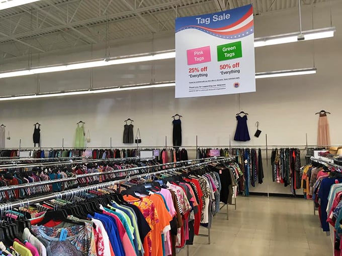 Color-coded tag sales transform ordinary shopping into an Olympic sport. Find the right color, and suddenly that affordable item becomes practically free!