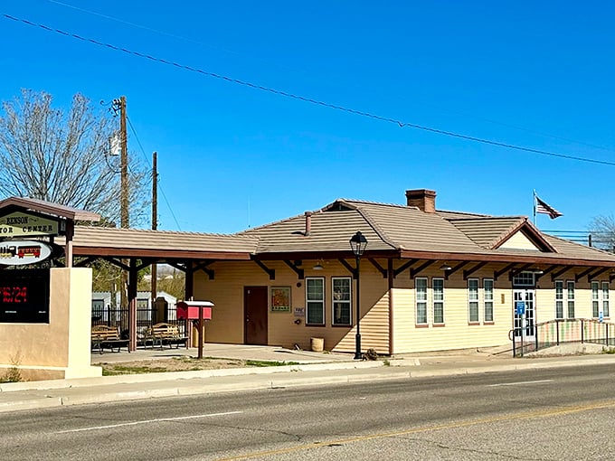 This charming historic building in Benson whispers stories of railroad days - when trains, not emails, delivered the news of the day.