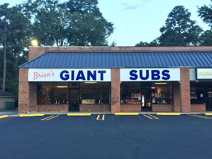 Brian's Giant Subs isn't kidding about the "giant" part – these sandwiches require both hands and a strategy!