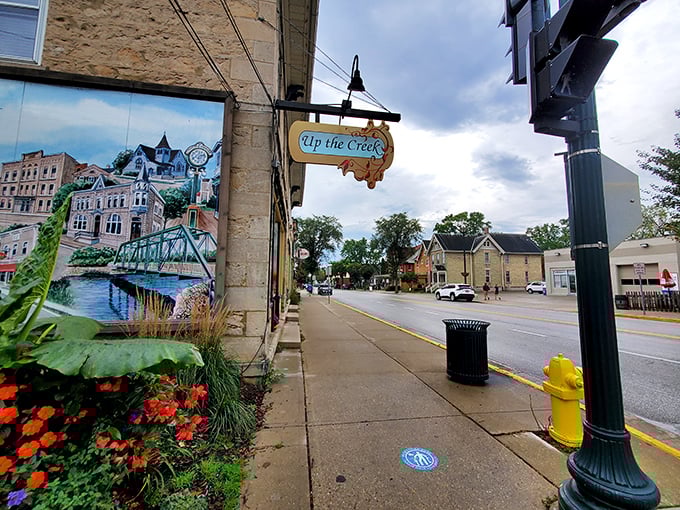 "Up the Creek" is right where you want to be in Cedarburg, surrounded by charm that's aged like fine wine.