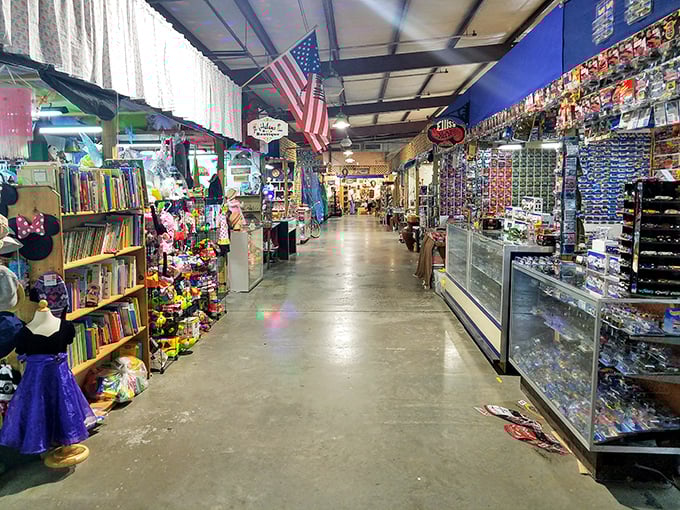 Bargain bonanza awaits! Flea Traders Paradise lives up to its name with this inviting indoor marketplace.