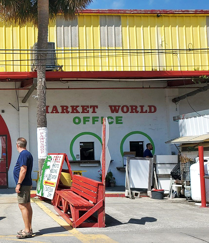 International Market World – where Florida sunshine meets global bargains under rustic wooden beams.