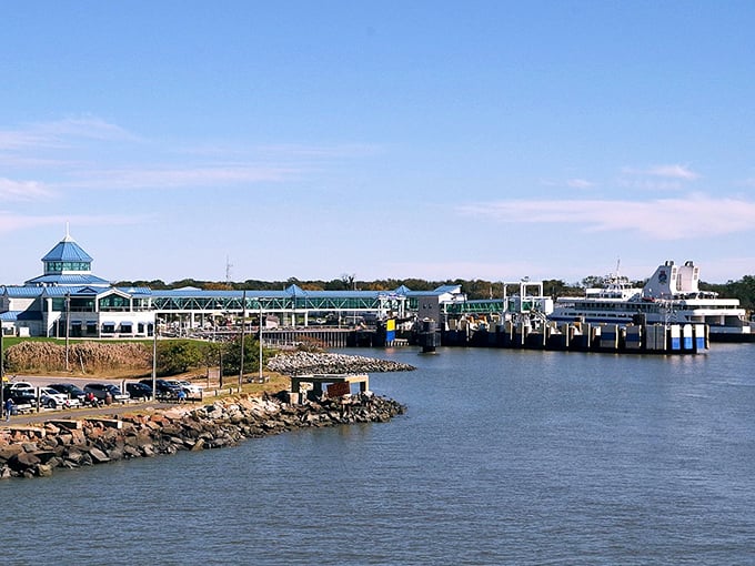 This blue waterfront beauty in Lewes isn't just a house—it's someone's daily postcard view.