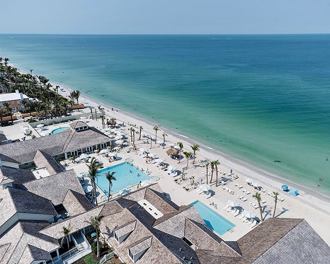 Turquoise waters meet pristine shoreline along Boca Grande. Nature's version of a perfect ombré.