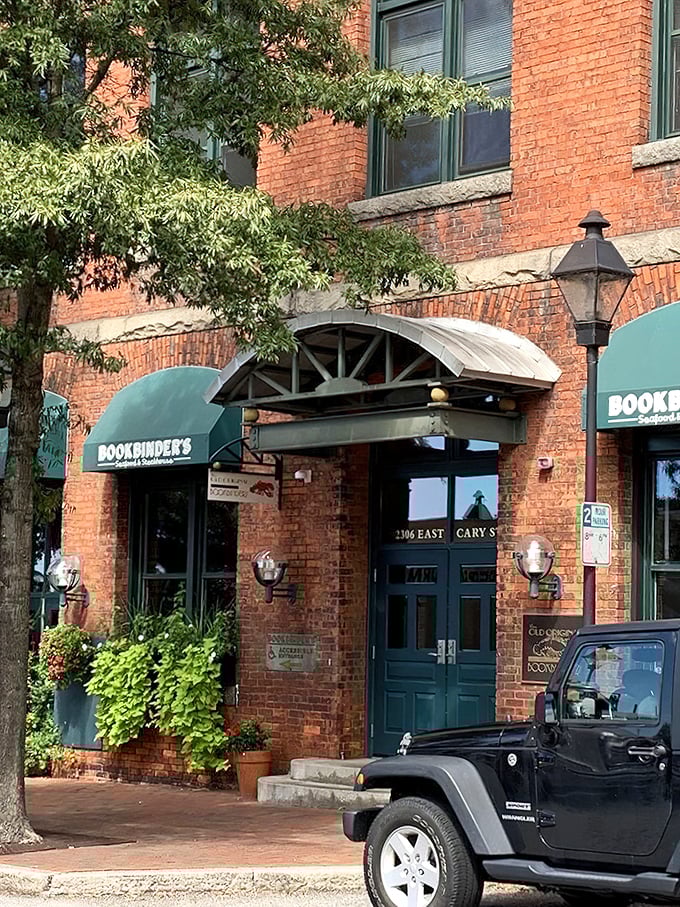Those blue doors at Bookbinder's might as well be portals to flavor country. The brick building has stories to tell—and steaks to serve.