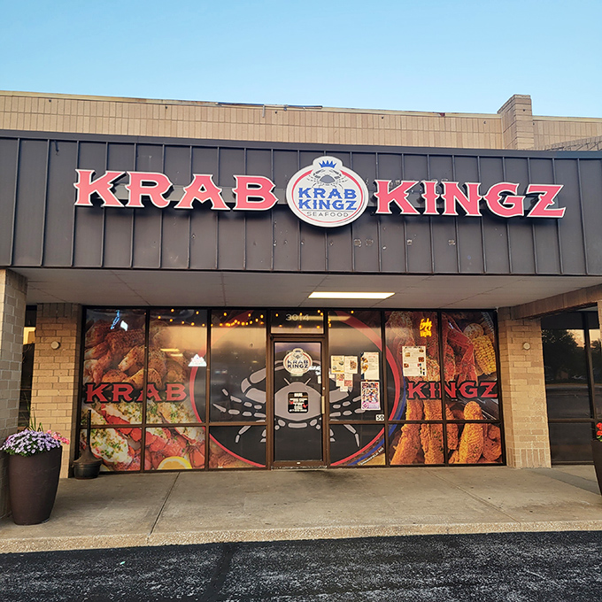 Strip mall on the outside, seafood palace on the inside. Those window images aren't lying about the feast that awaits.
