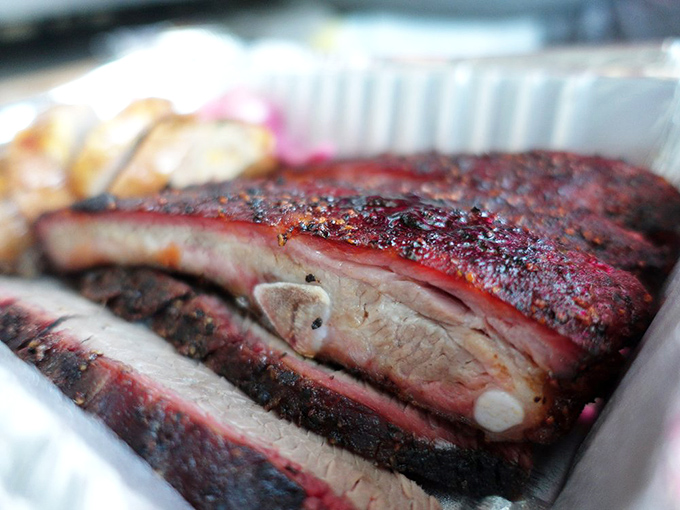 These ribs have the kind of bark that doesn't bite – unless you count the way they'll haunt your dreams until your next visit.