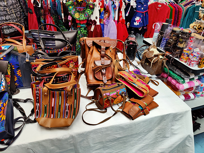 Leather craftsmanship meets vibrant textile work in this collection of handcrafted bags. Each one tells a different story—which will become part of yours?