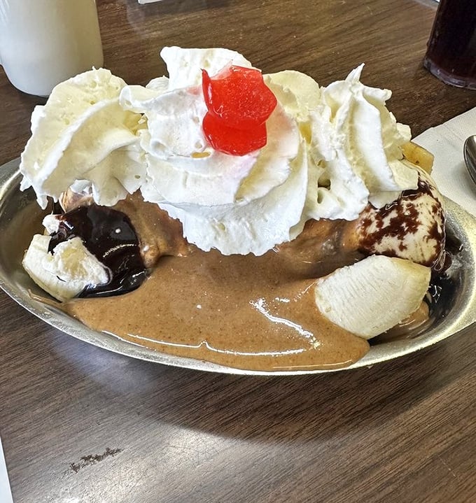 Not so much a dessert as an edible work of art. This banana split doesn't just satisfy cravings—it creates memories topped with that iconic cherry.