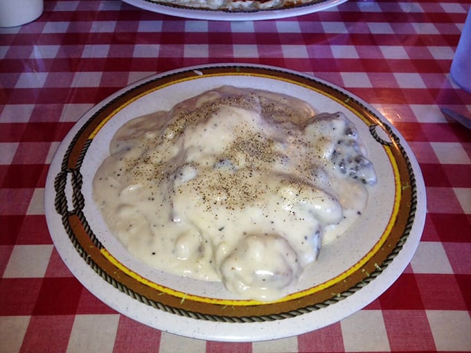 Behold the holy grail of comfort food! These biscuits and gravy aren't just a meal—they're a warm, peppery hug on a plate.