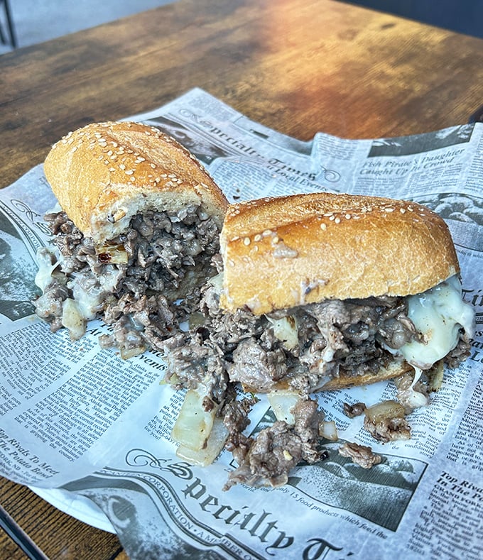Behold the cheesesteak wrap that proves sometimes the best innovations come from thinking outside the hoagie roll.