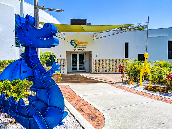 Where imagination gets a splash of ocean breeze. The Children's Museum greets visitors with whimsical sea creatures guarding educational treasures inside.