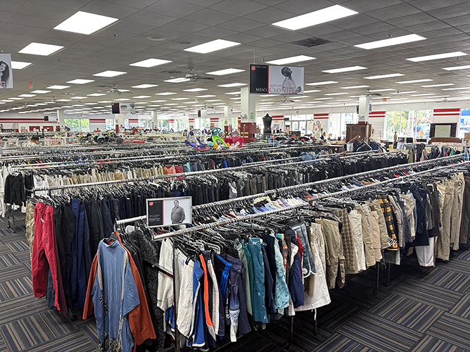 Not just clothes, but stories hanging on these racks—some barely worn chapters, others well-loved classics waiting for their sequel.