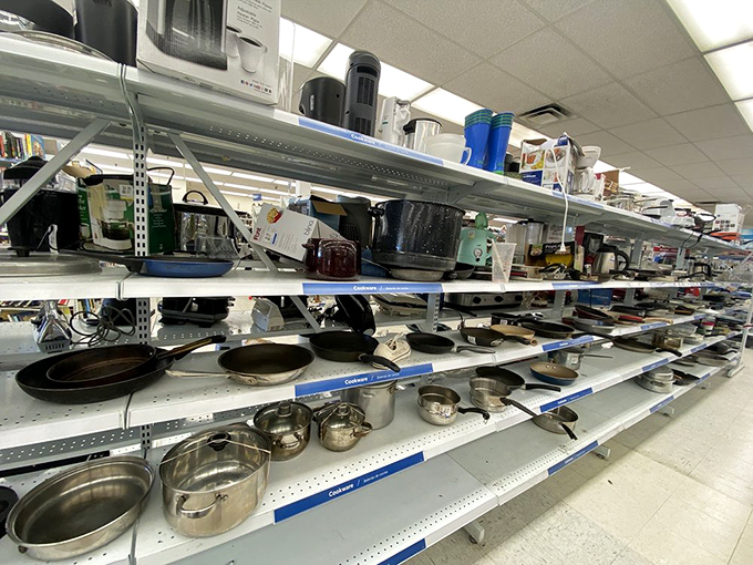 Cookware heaven! Every pot, pan and mysterious kitchen gadget your grandmother used—and a few even she couldn't identify.