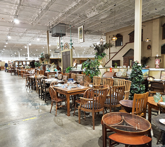 Pull up a chair to history's table! This collection of vintage dining sets stands ready to host conversations across generations—if only these tables could talk.