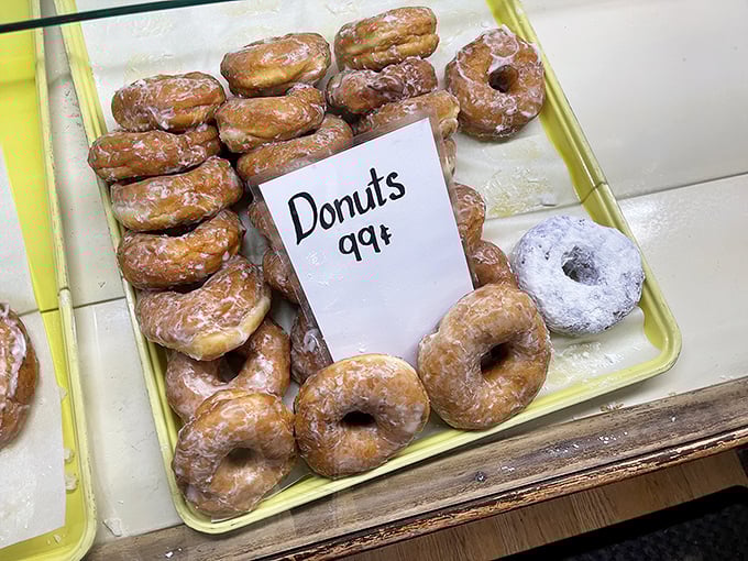 These glazed donuts aren't trying to reinvent the wheel—they're just perfecting it. At 99 cents each, they're the kind of affordable luxury that makes Monday mornings bearable.
