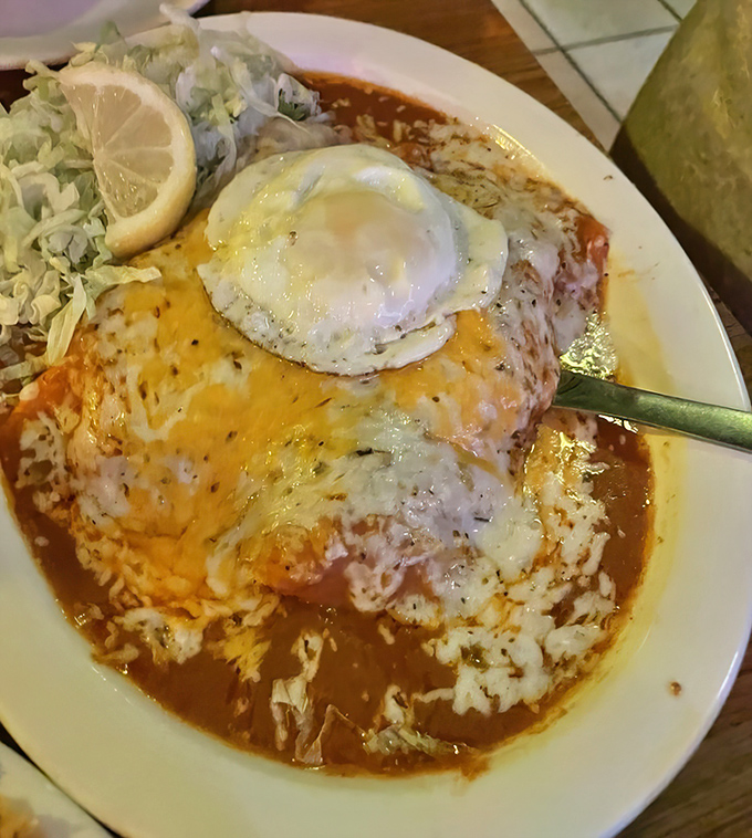 Behold the enchiladas that could make a grown mariachi musician weep tears of pure joy.
