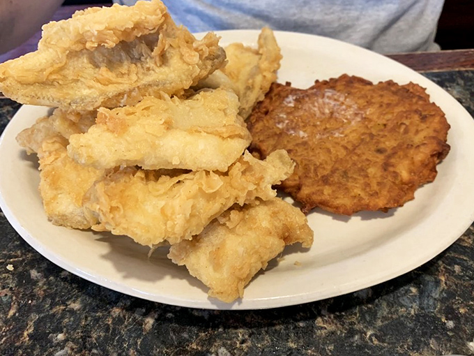 Behold the Friday fish fry – golden, crispy perfection that makes you understand why Wisconsinites worship at this altar.