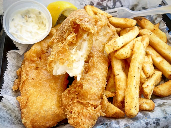 Golden-battered fish that shatters with each bite, paired with perfectly seasoned fries. This isn't fast food—it's good food, fast.