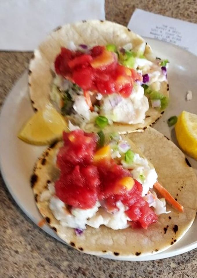 These fish tacos aren't just good "for a buffet" – they're the kind that make you question everything you thought you knew about tacos.
