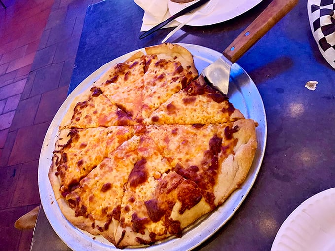 This isn't just any pizza – it's a cheese-laden disc of joy that proves Jaxx isn't just a one-trick cheesesteak pony.
